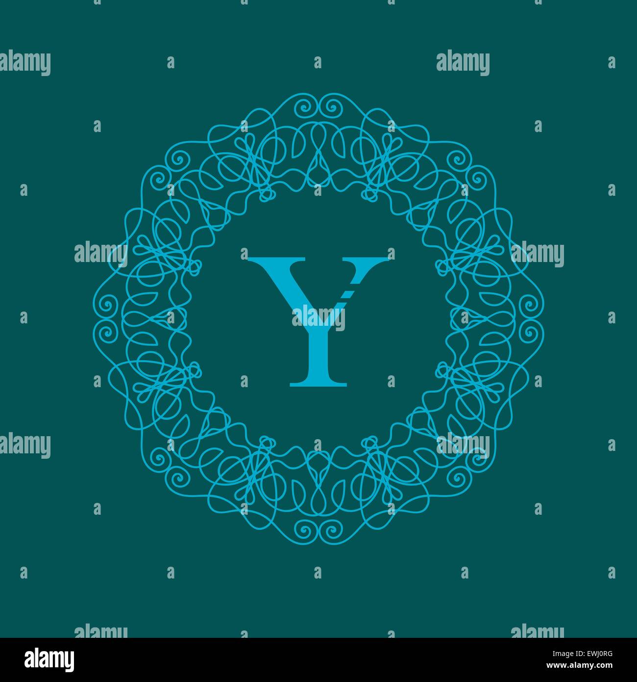 Simple Monogram Y Design Stock Vector Image & Art - Alamy
