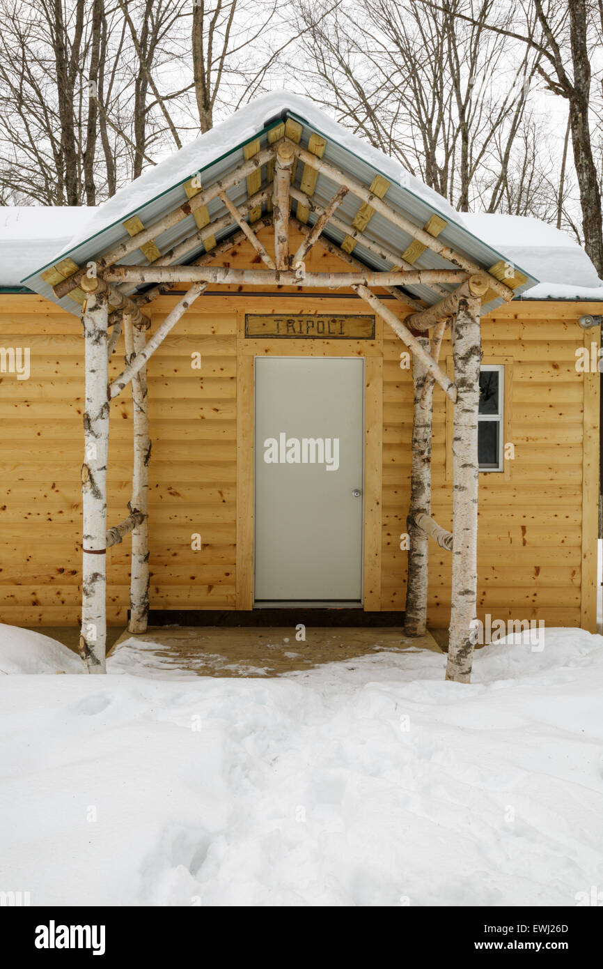 Ranger shack along Tripoli Road in Thornton, New Hampshire USA during ...