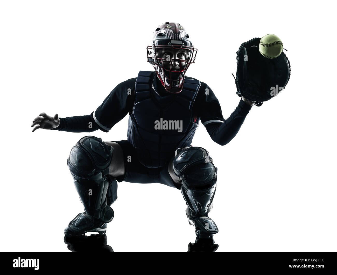 Softball catcher hi-res stock photography and images - Alamy