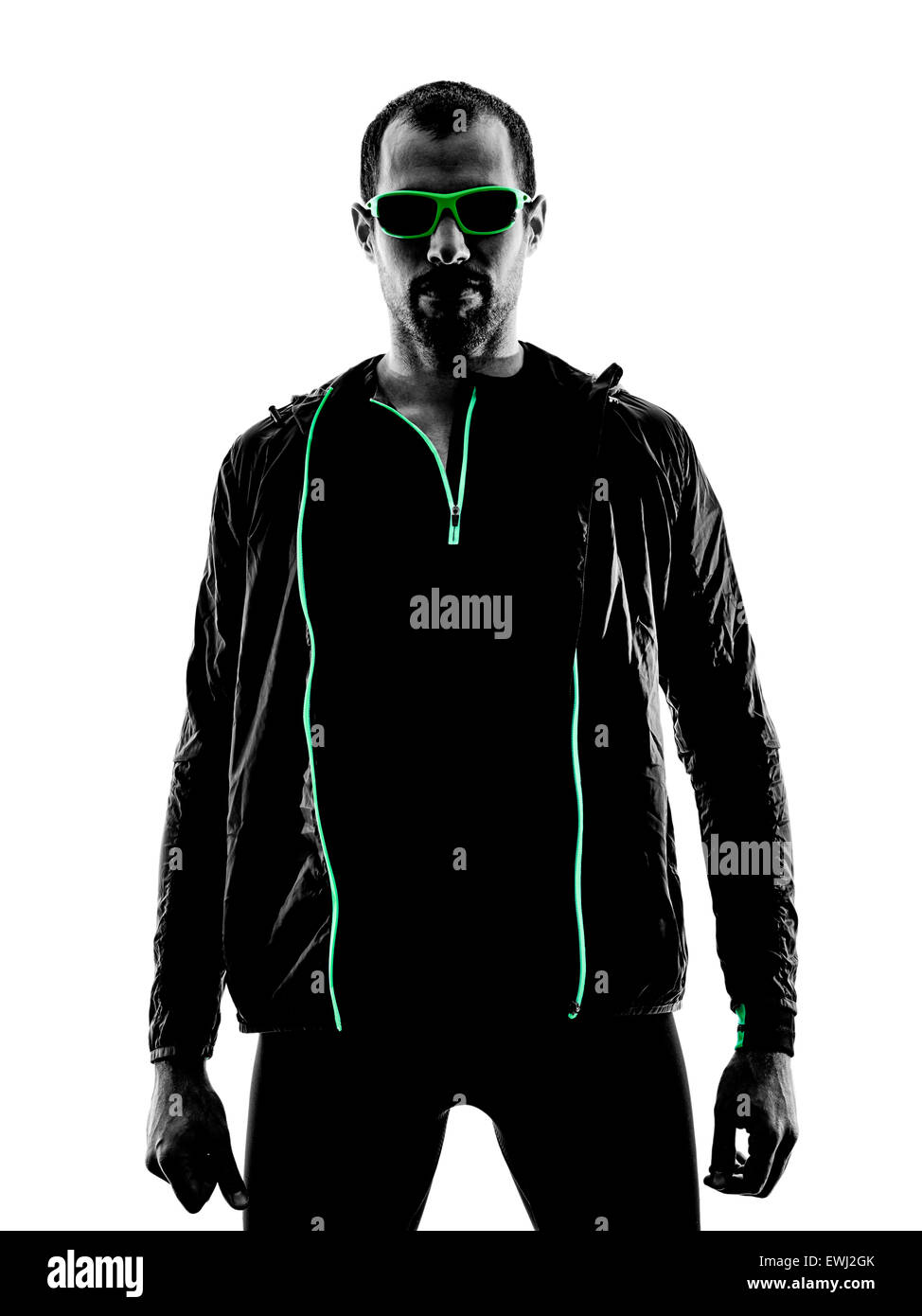 Man runner in sportswear Cut Out Stock Images & Pictures - Alamy