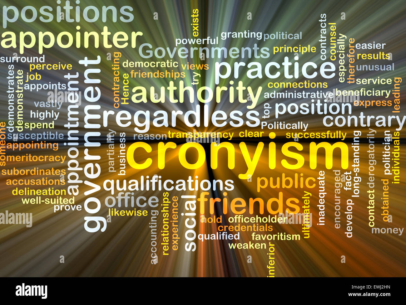 Cronyism word hi-res stock photography and images - Alamy