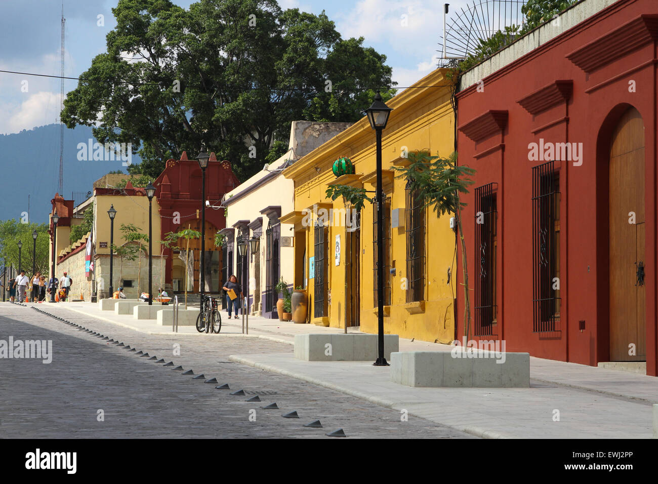 Colorful Buildings in downtown Oaxaca, Mexico Stock Photo - Alamy