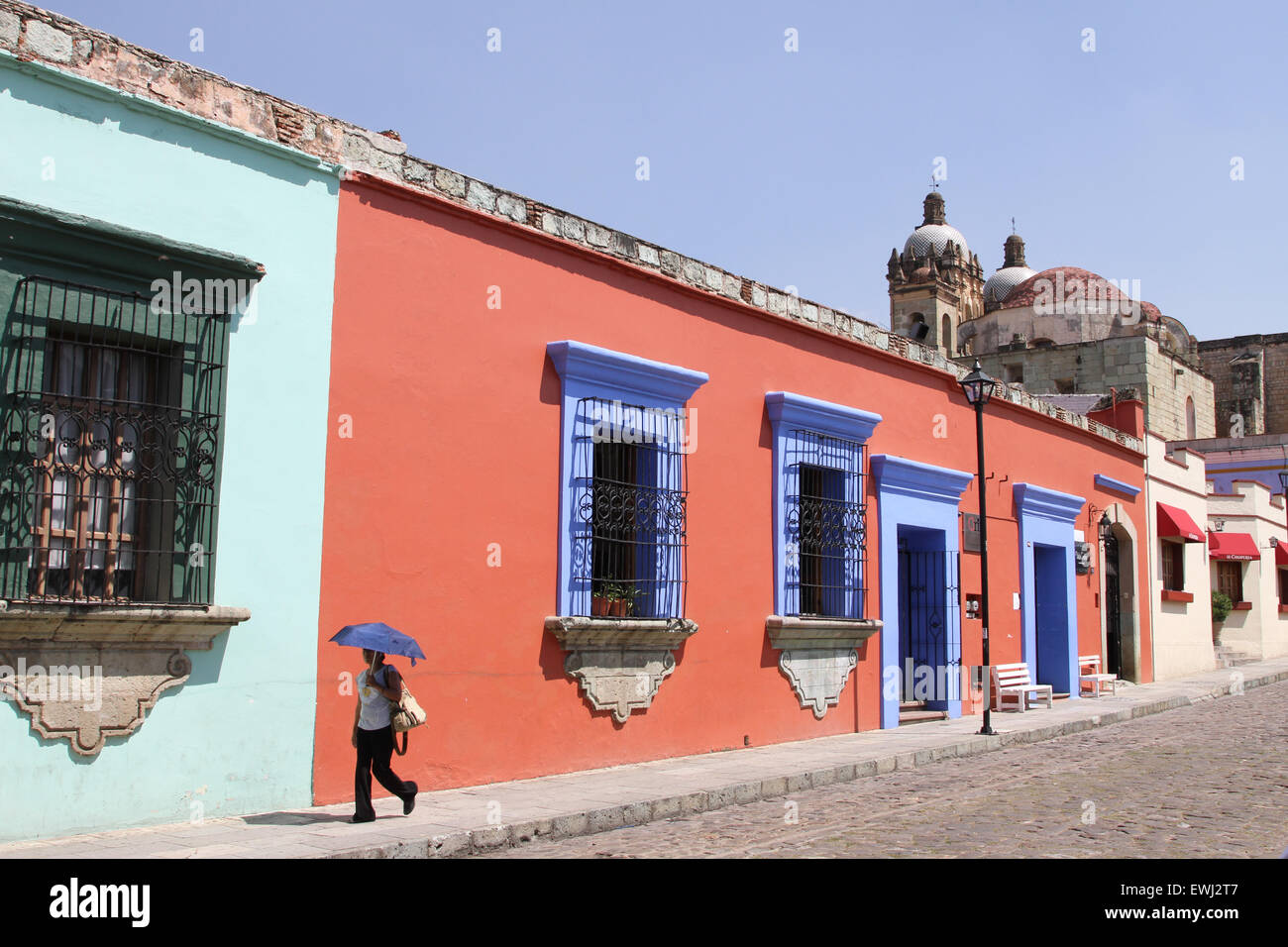 Colorful Buildings in Oaxaca Stock Photo - Alamy