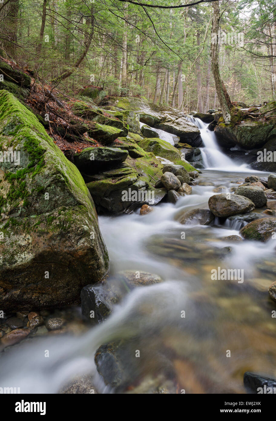 Black Brook Falls along Black Brook in Easton, New Hampshire USA during ...