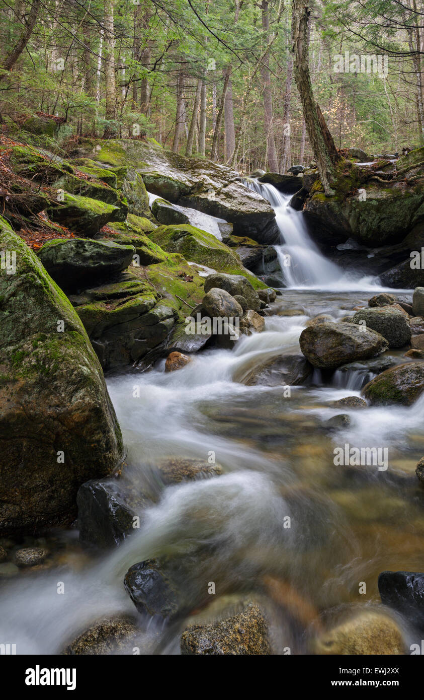 Black Brook Falls along Black Brook in Easton, New Hampshire USA during ...