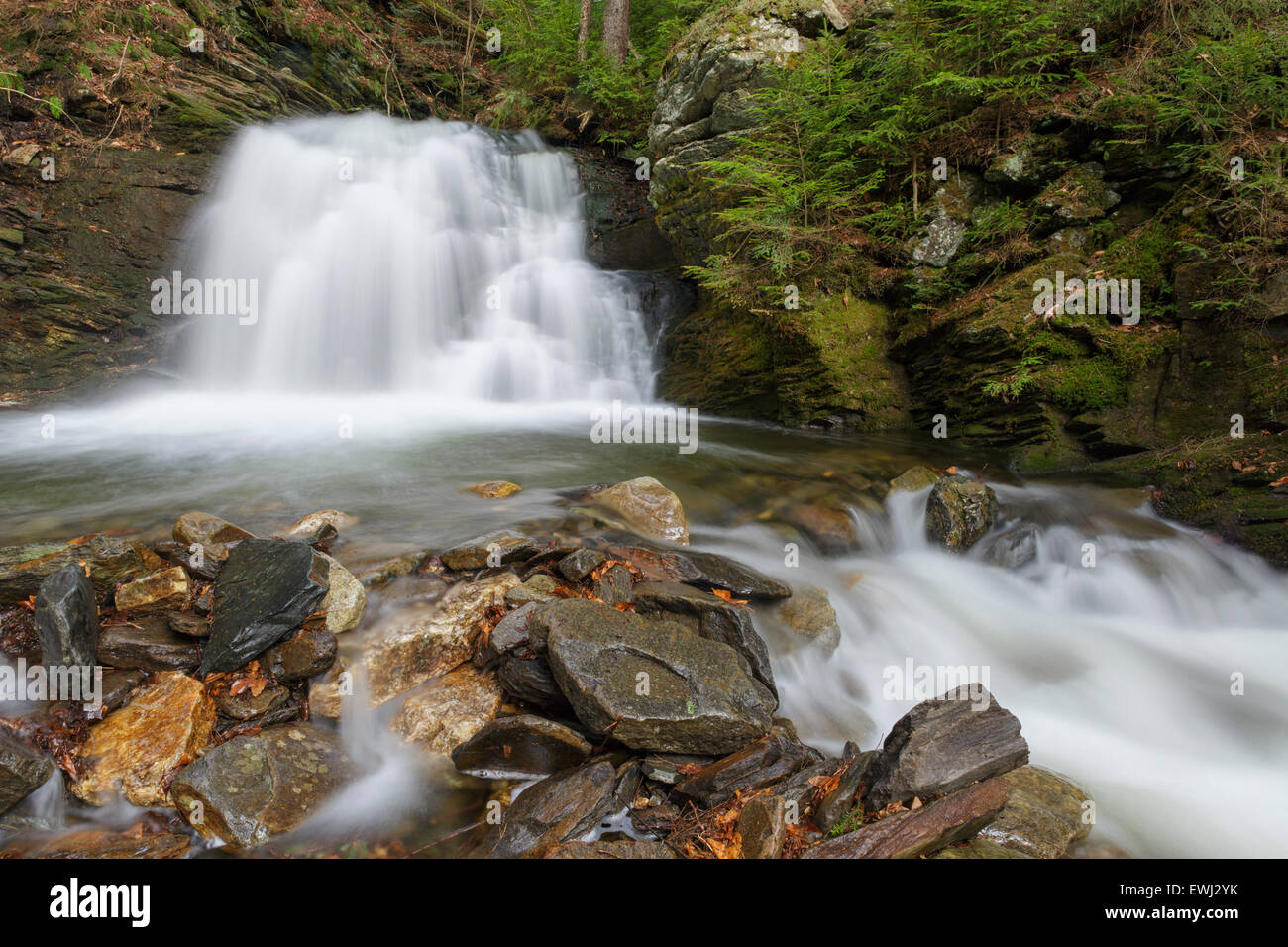 Blue Ravine Cascades, located along a tributary of the Wild Ammonoosuc ...