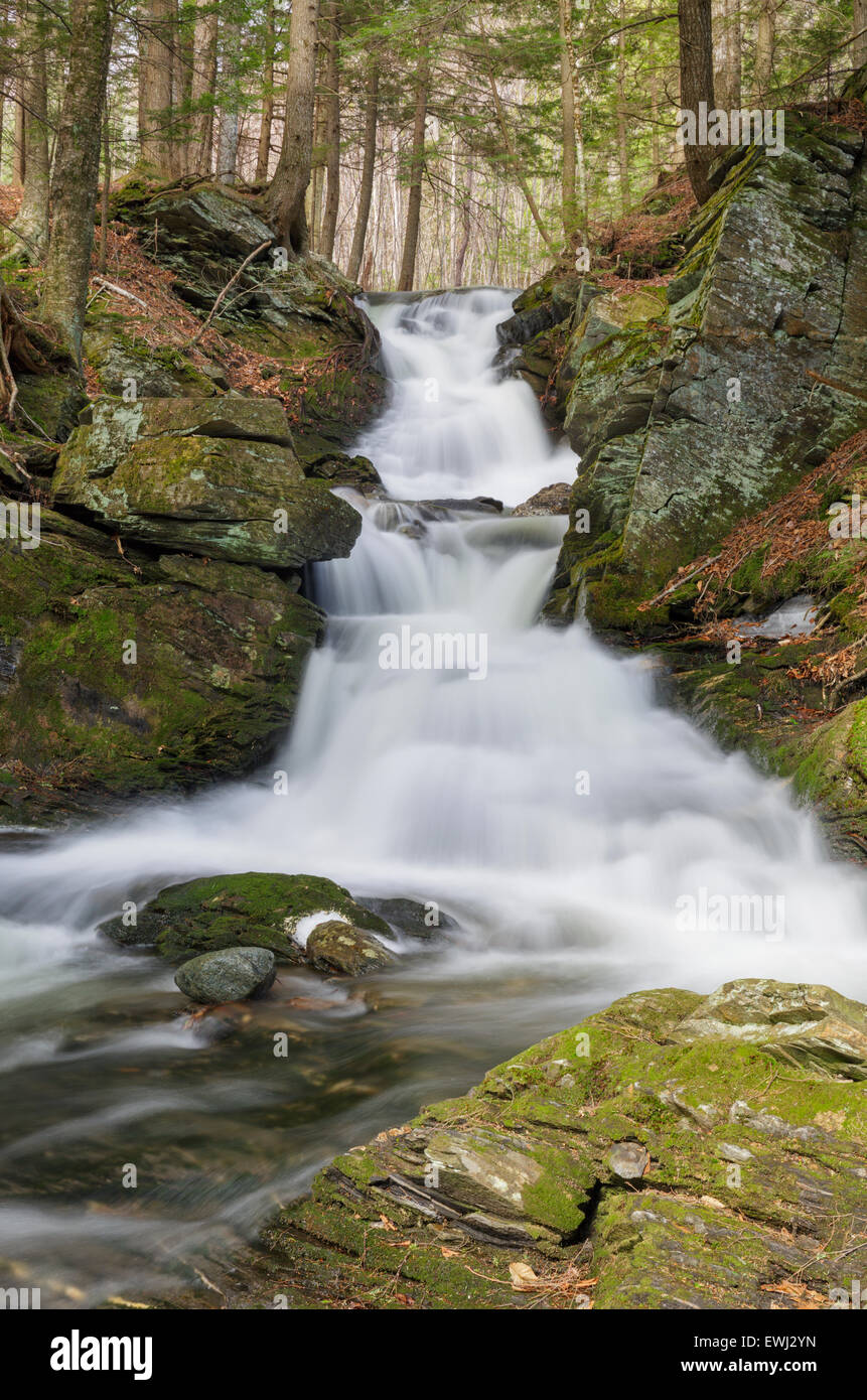 Blue Ravine Cascades, located along a tributary of the Wild Ammonoosuc ...