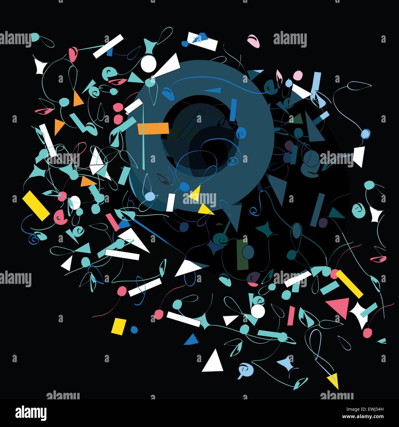 Shapes In Motion Stock Vector Image & Art - Alamy