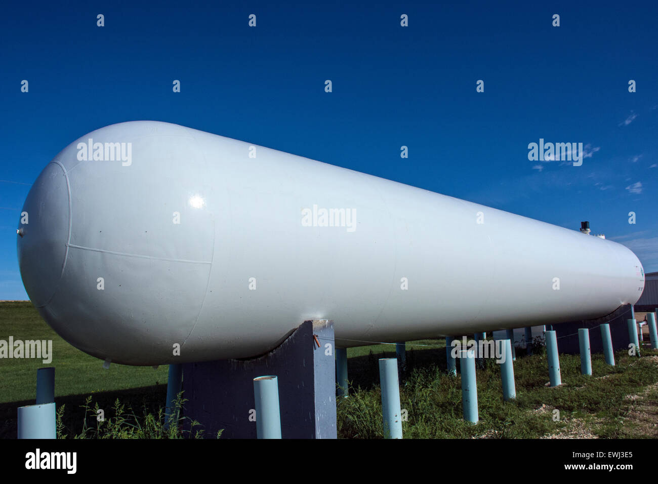 Above ground storage tank for liquified propane natural gas Stock Photo ...
