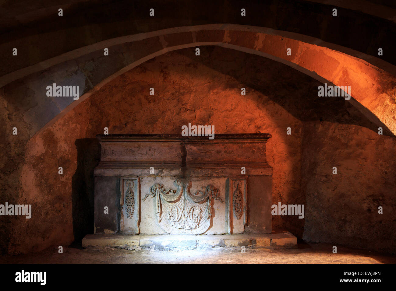 Altar at the Saint Paul's Catacombs in Rabat, Malta Stock Photo - Alamy