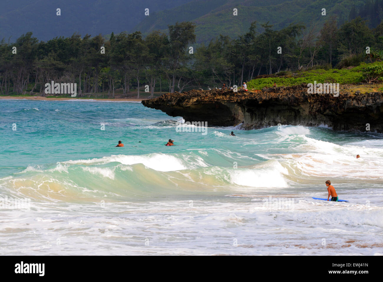 Shorebreak waves beach hawaii hi-res stock photography and images - Alamy
