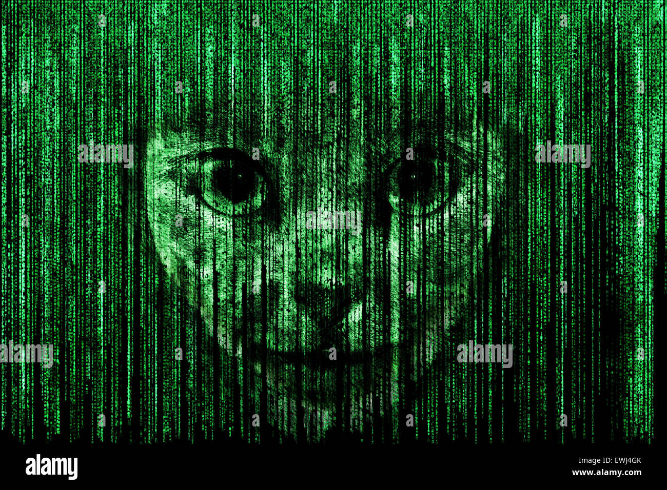 Matrix face hi-res stock photography and images - Alamy
