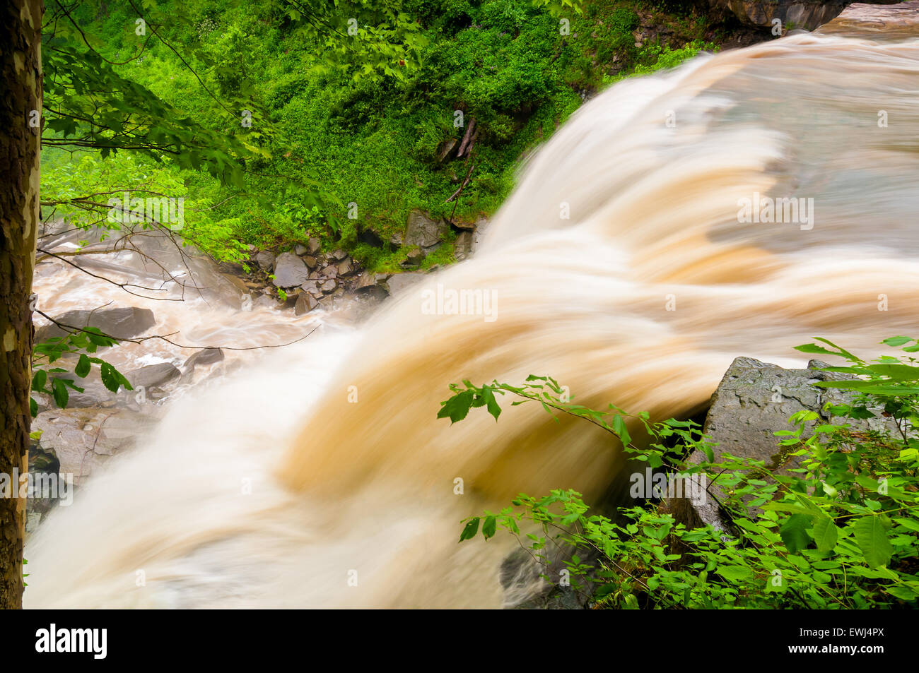 Brandywine Falls in Cuyahoga Valley National Park at full force after ...