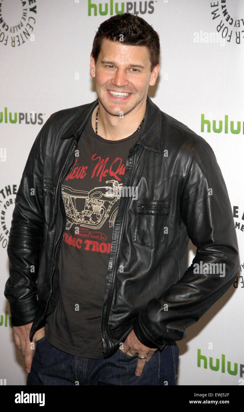 David Boreanaz at the PaleyFest 2012 Presents 'Bones' held at the Saban ...
