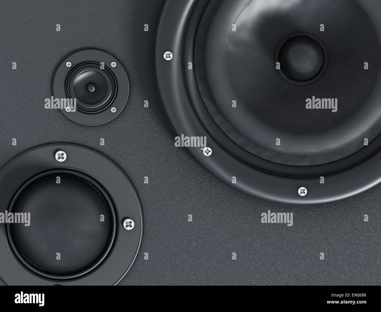 Horizontal black speakers detail with shadow Stock Photo - Alamy