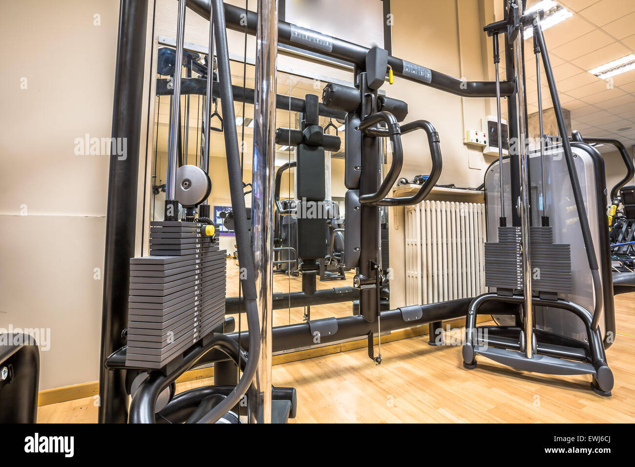 Interior of gym Stock Photo - Alamy