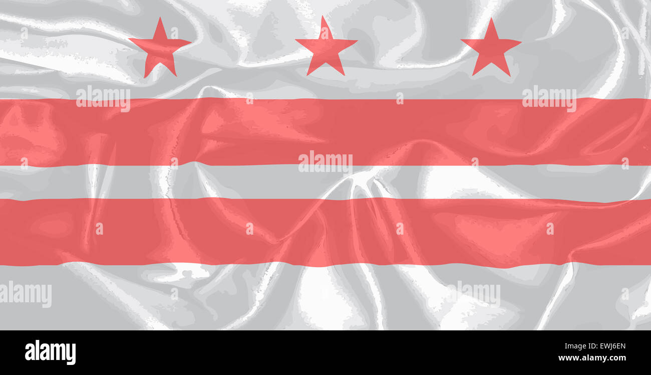 The Washington DC State Flag in red and white Stock Photo - Alamy