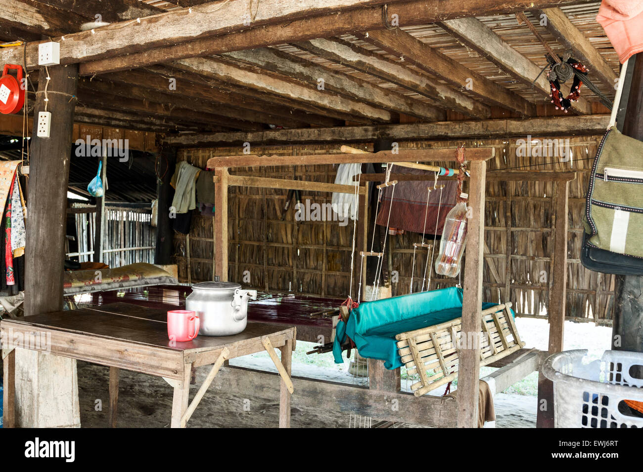 Typical family rural house interior - Cambodia, Asia Stock Photo - Alamy