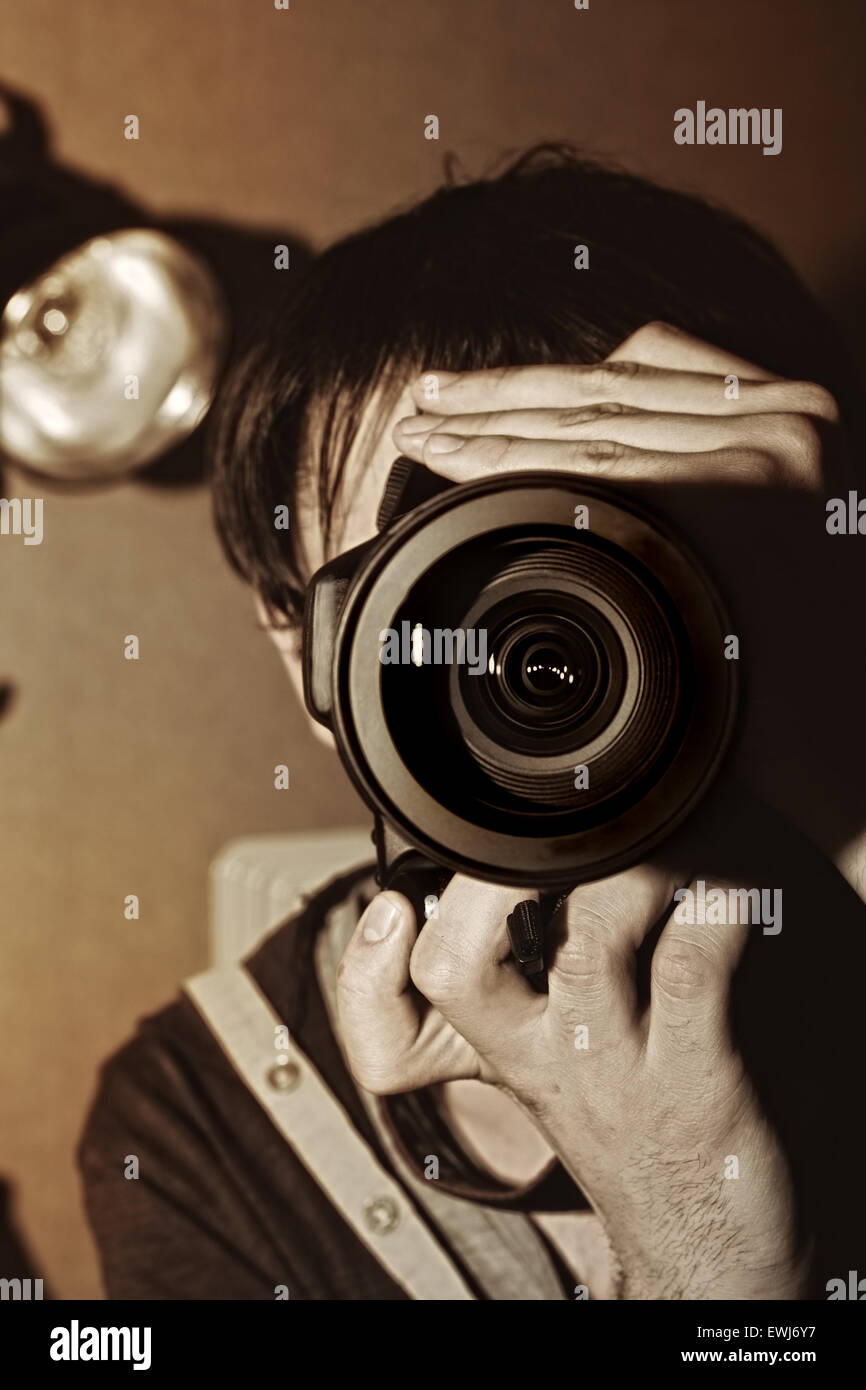 Camera held up hi-res stock photography and images - Alamy