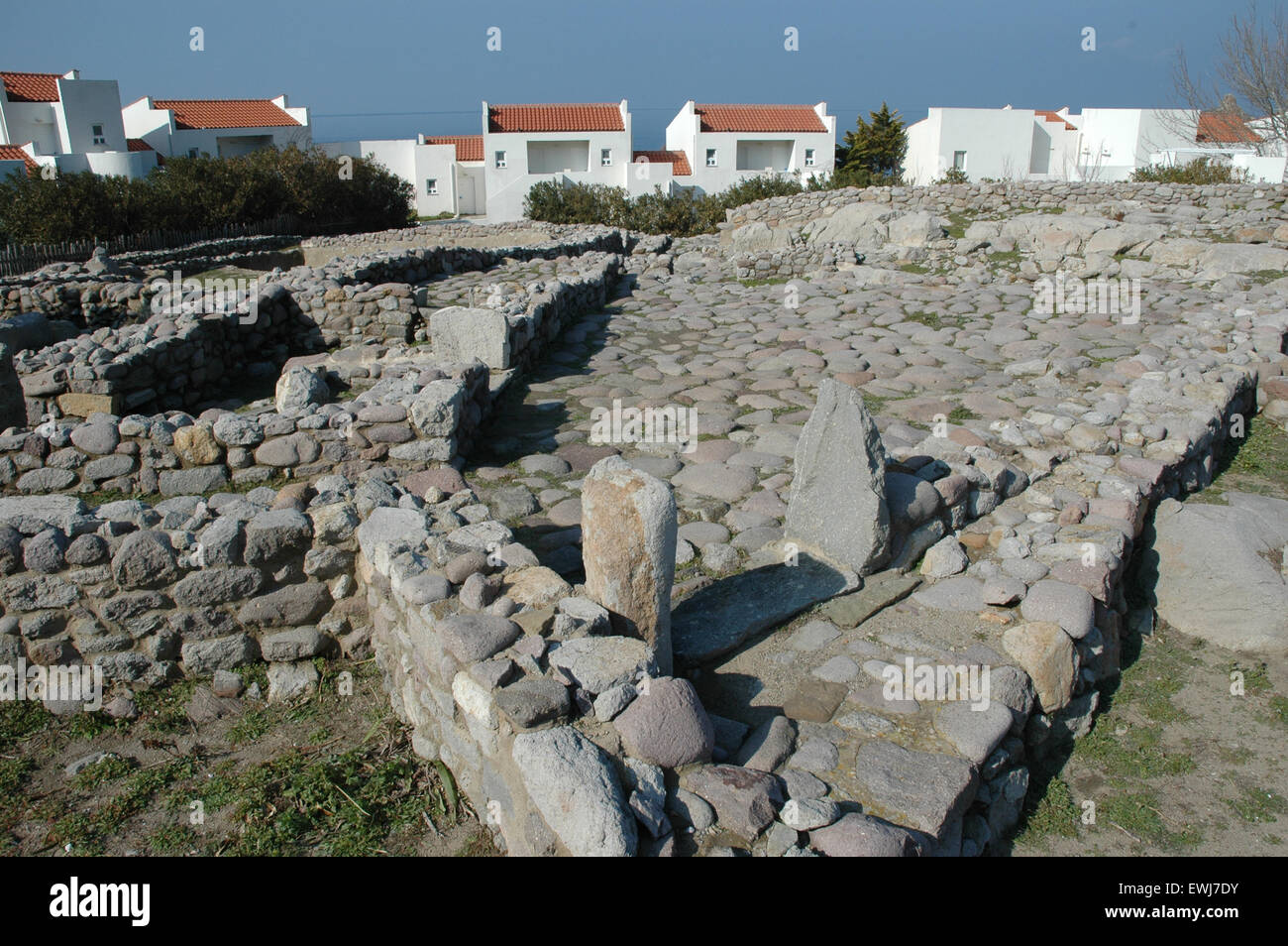 Archaeological remnants (ruins) of the house of Greek Goddess Artemis ...