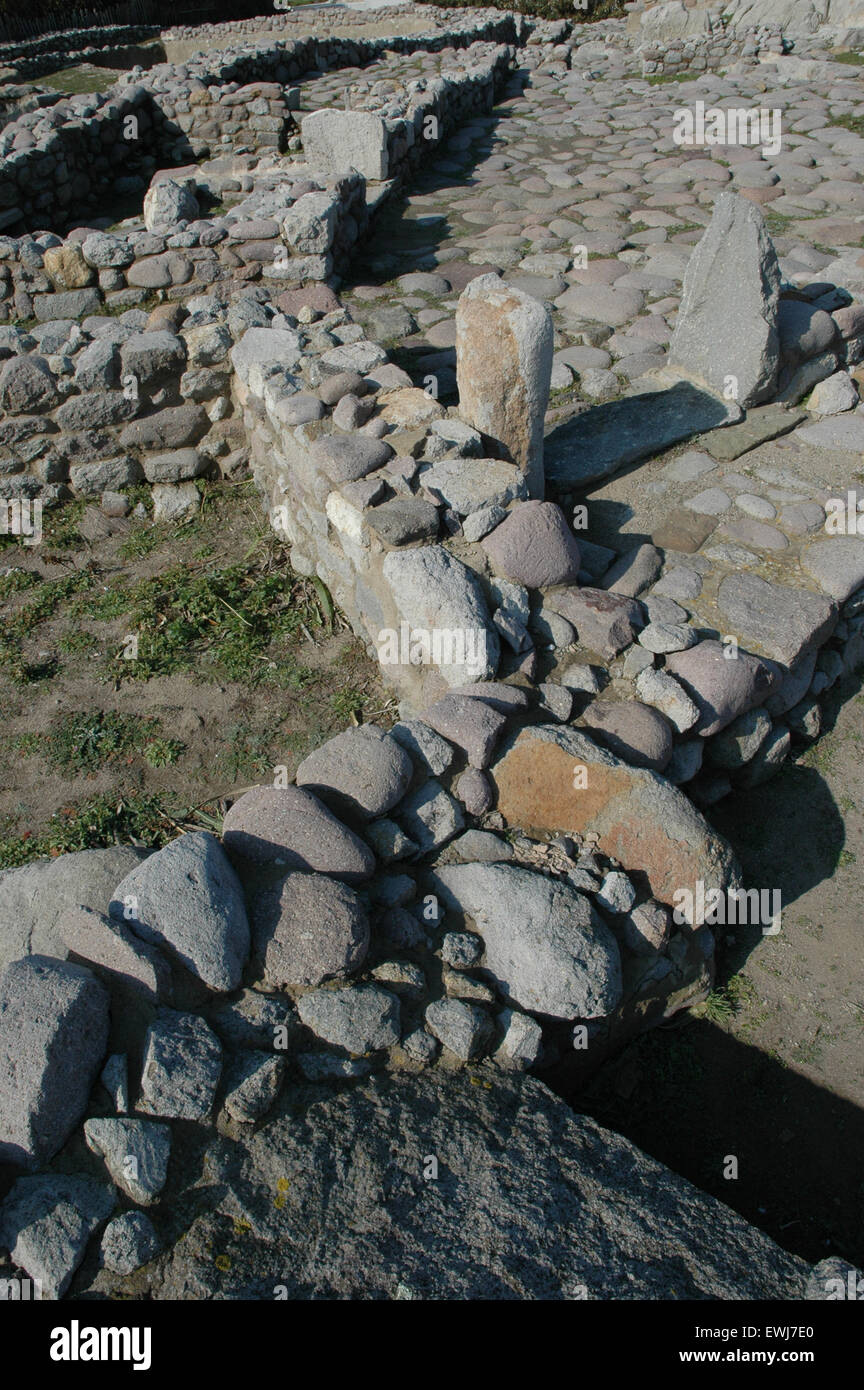 Archaeological remnants (ruins) of the house of Greek Goddess Artemis ...