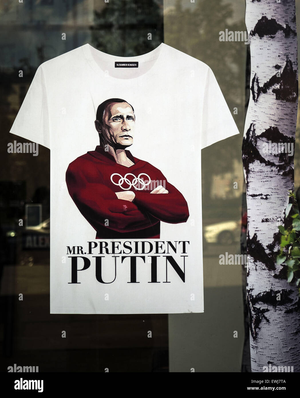 T shirt with vladimir putin hi-res stock photography and images - Alamy