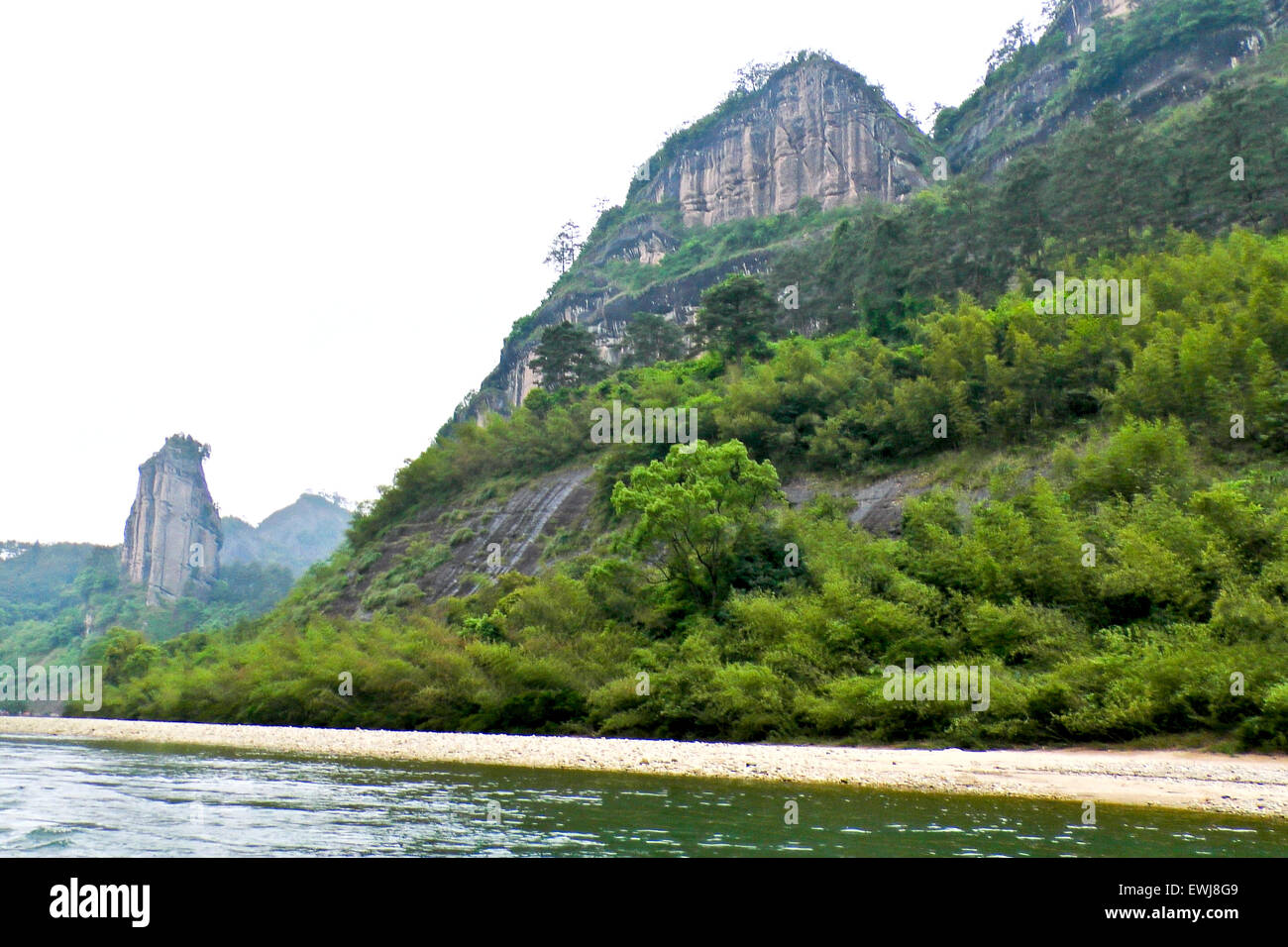 unusual Wuyi mountain peaks Stock Photo - Alamy