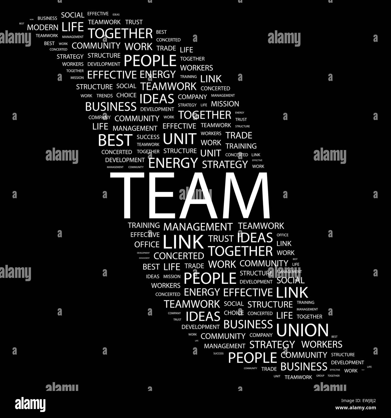 TEAM. Background concept wordcloud illustration. Print concept word ...