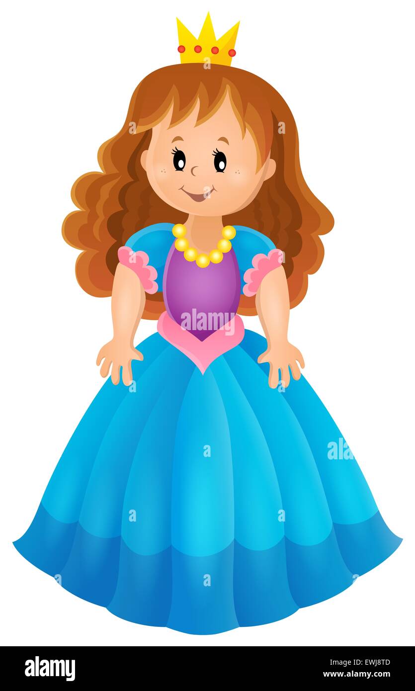 Princess theme image 1 - picture illustration Stock Photo - Alamy