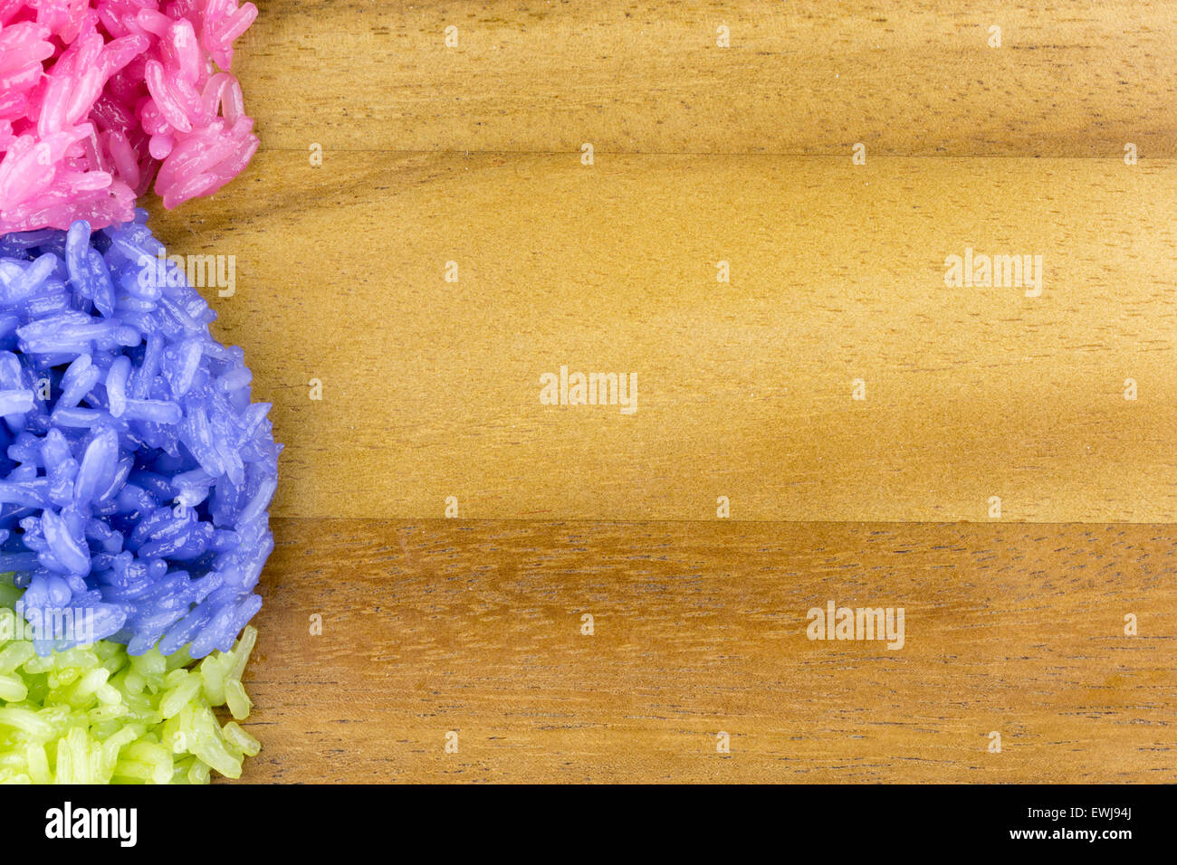 Green sticky rice with mango hi-res stock photography and images - Alamy
