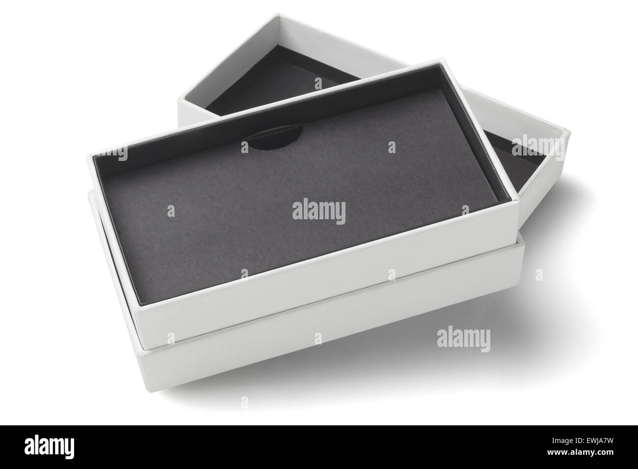 Open Smartphone Cardboard Packaging Box On White Background Stock Photo ...