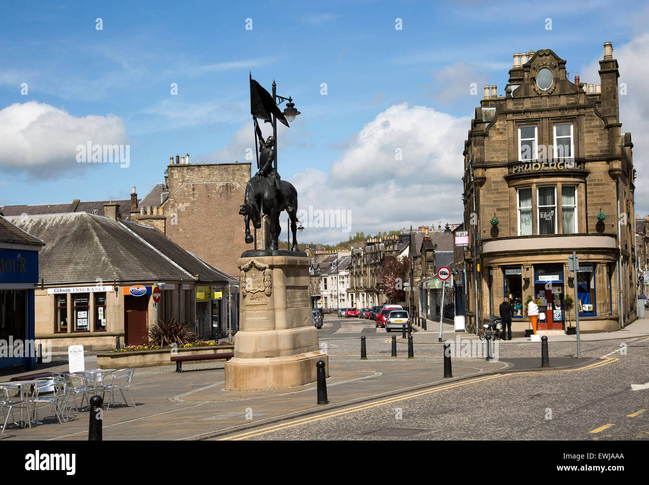 1514 Memorial statue, Hawick, Roxburghshire, Scotland, UK Stock Photo ...