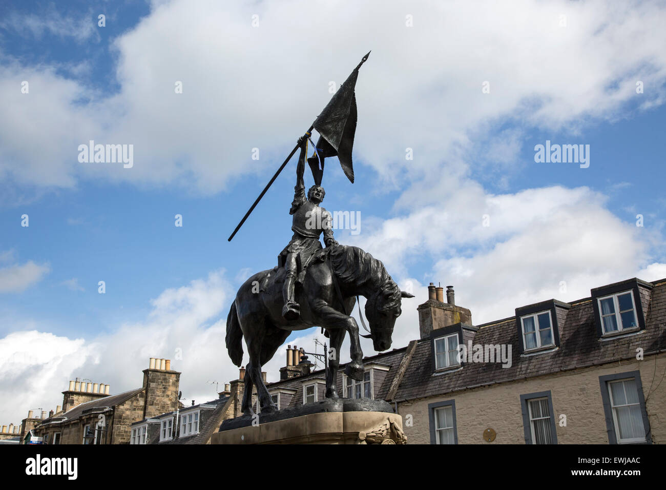 1514 Memorial statue, Hawick, Roxburghshire, Scotland, UK Stock Photo ...