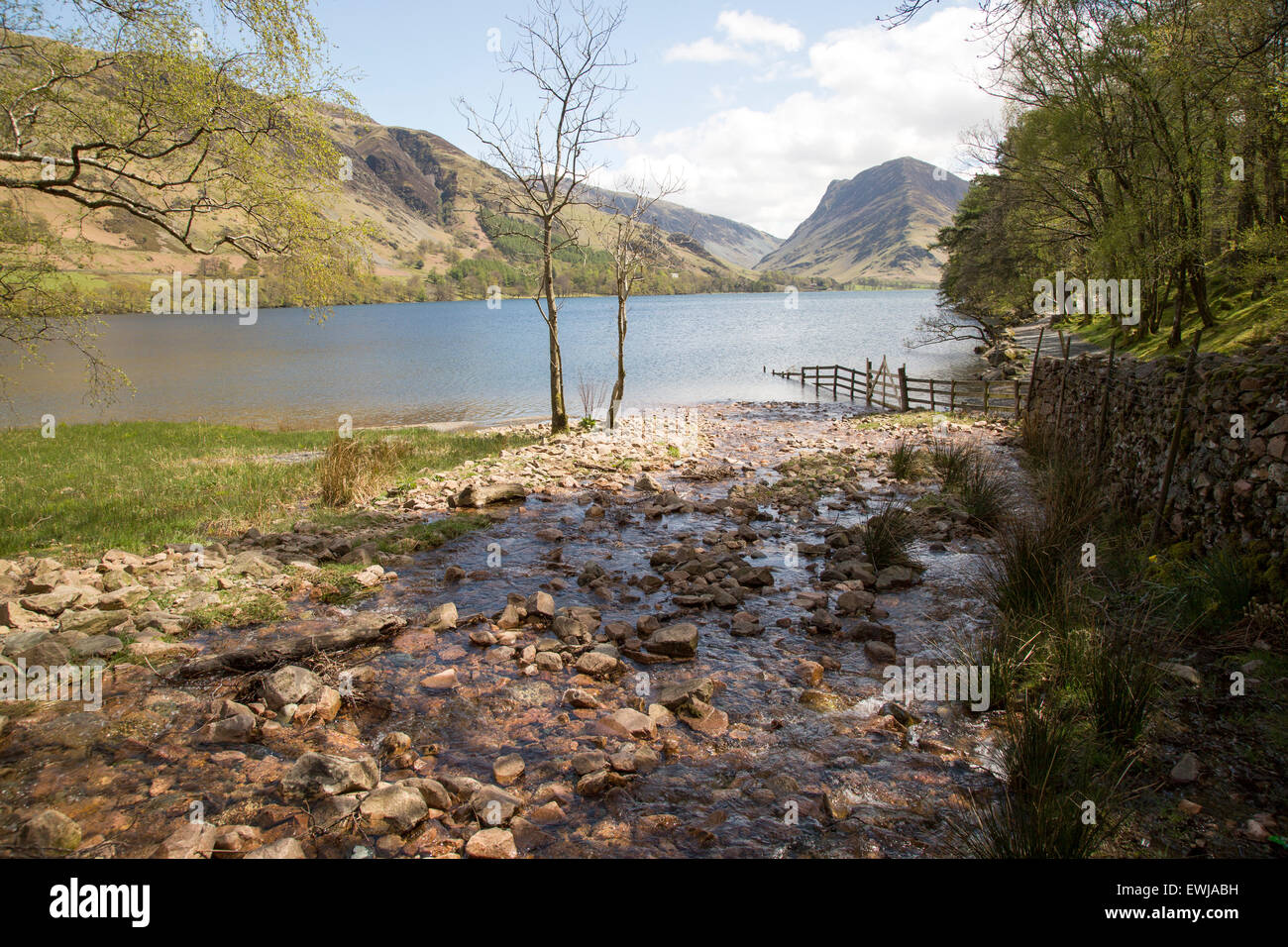 Landscape view of Lake Buttermere, Cumbria, England, UK Stock Photo - Alamy