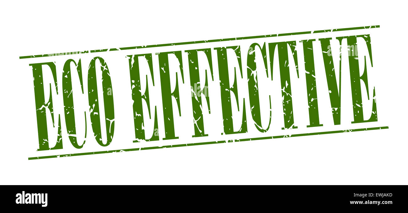eco effective green grunge vintage stamp isolated on white background ...