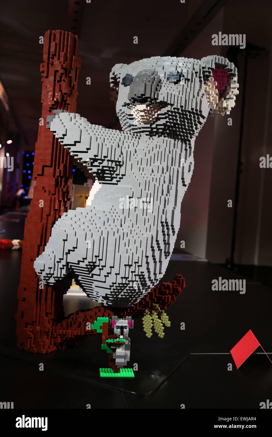 Sydney, Australia. 27 June 2015. The Brick Man Lego exhibition at ...