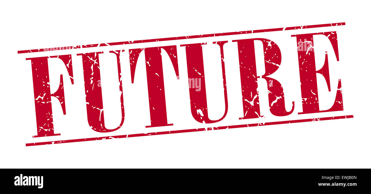 future red grunge vintage stamp isolated on white background Stock ...