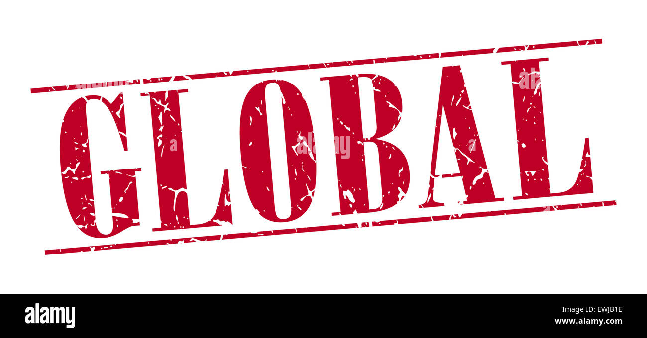 global red grunge vintage stamp isolated on white background Stock ...