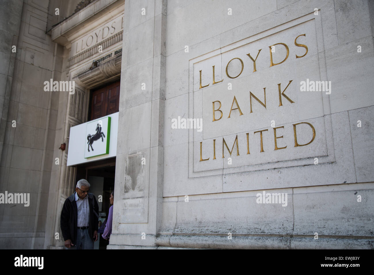 Exterior of Lloyds bank branch in Coventry city centre Stock Photo - Alamy