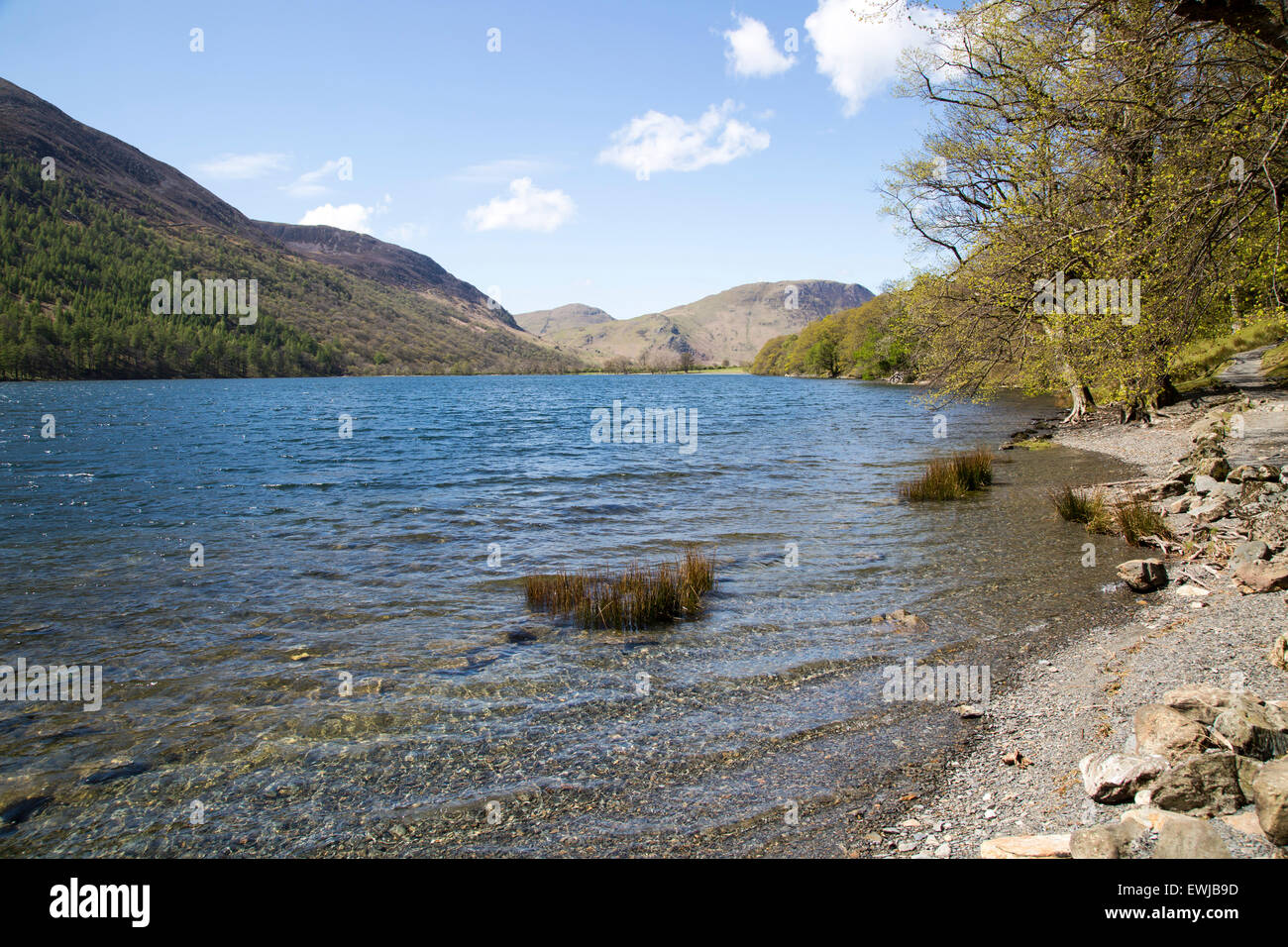 Landscape view of Lake Buttermere, Cumbria, England, UK Stock Photo - Alamy