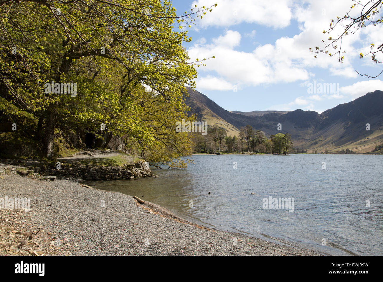 Landscape view of Lake Buttermere, Cumbria, England, UK Stock Photo - Alamy