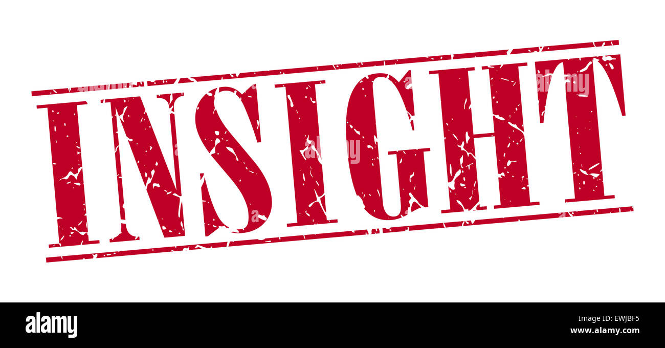 insight red grunge vintage stamp isolated on white background Stock ...