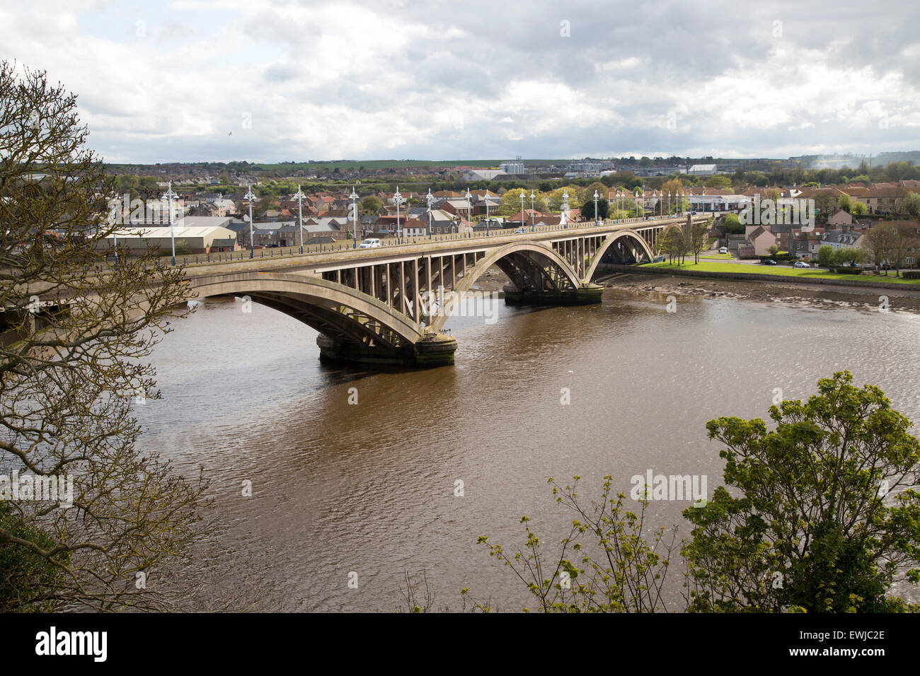 Berwick upon tweed bridge street northumberland england hi-res stock ...
