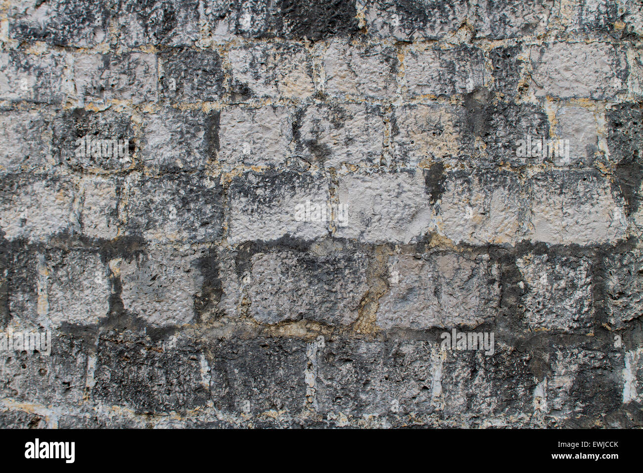Detail of the white stone wall Stock Photo - Alamy