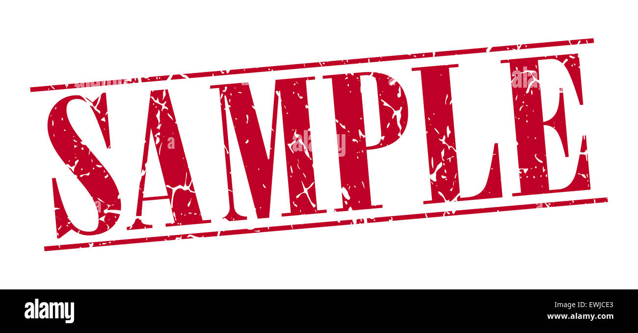 sample red grunge vintage stamp isolated on white background Stock ...