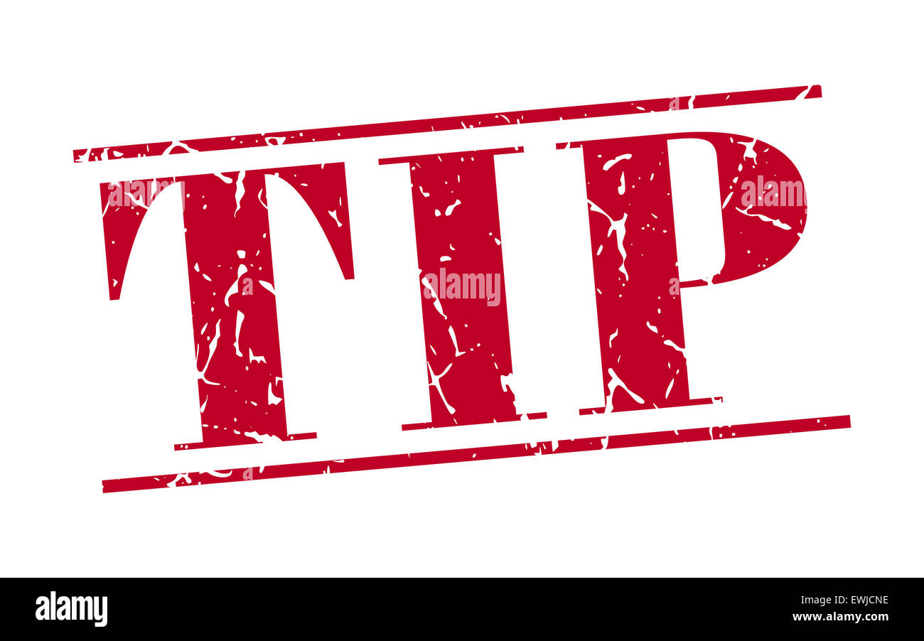 tip red grunge vintage stamp isolated on white background Stock Photo ...