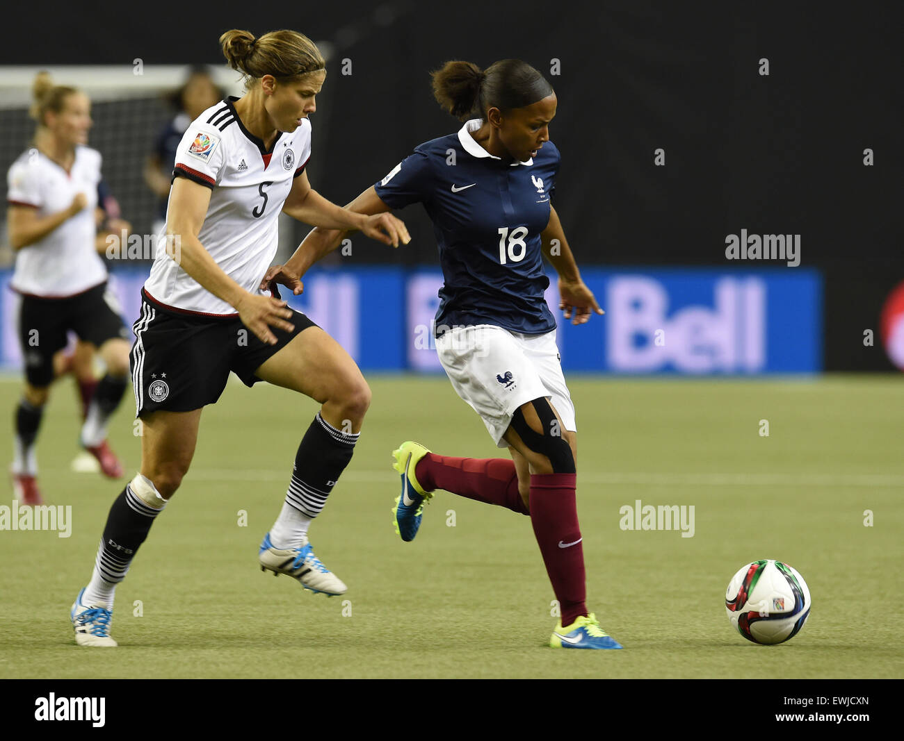 Montreal, Canada. 26th June, 2015. Germany's Annike Krahn (L) and Marie ...