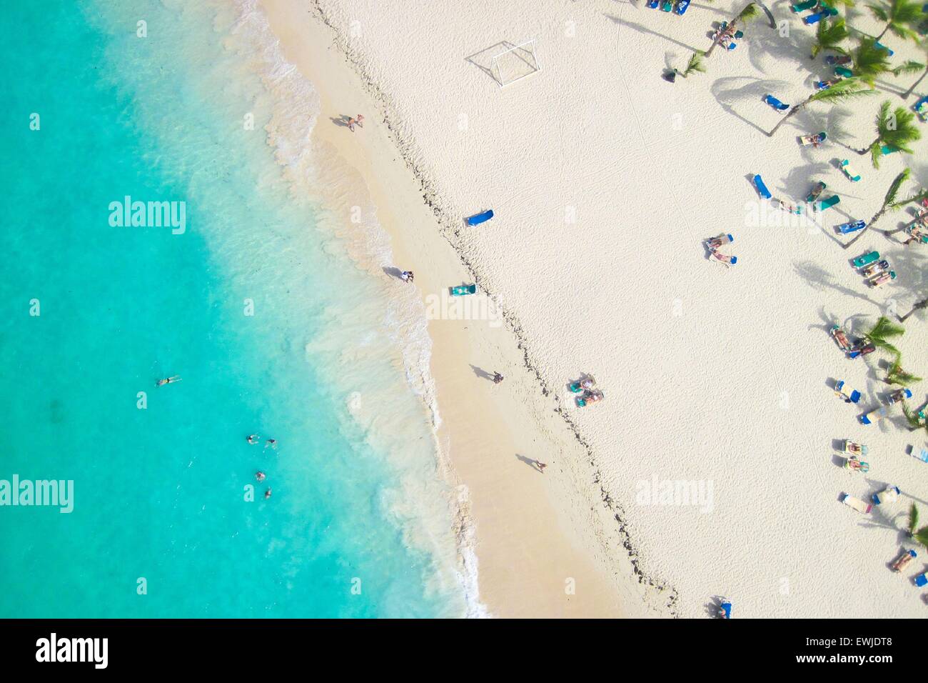View of a tropical beach from above Stock Photo - Alamy
