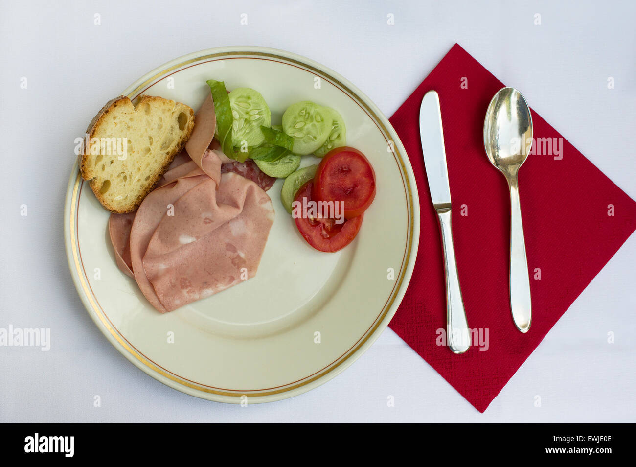 Overhead plate fork hi-res stock photography and images - Alamy