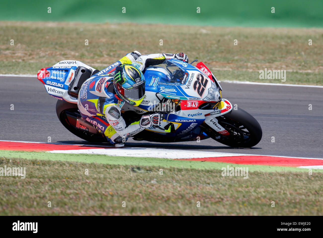 Misano Adriatico, Italy - June 20, 2015: Suzuki GSX-R1000 of VOLTCOM ...